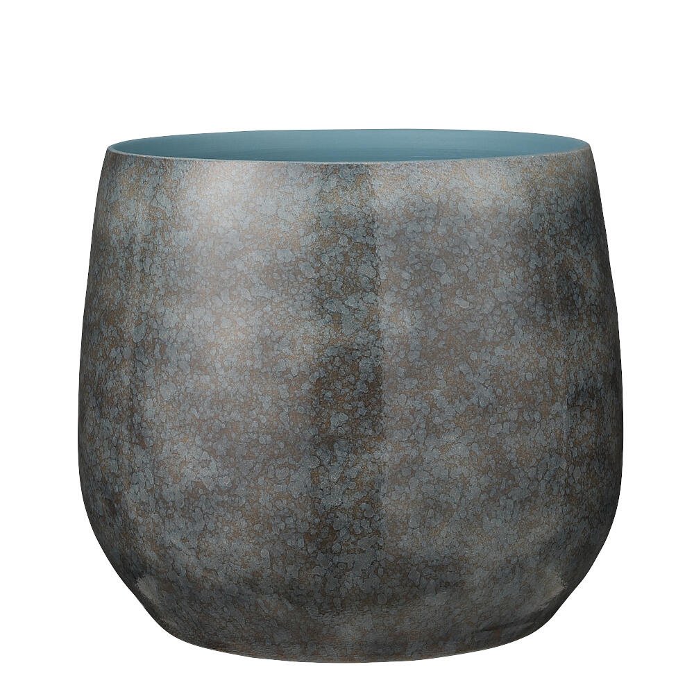 MACETERO CERÁMICA OLIVER AZUL 33CM